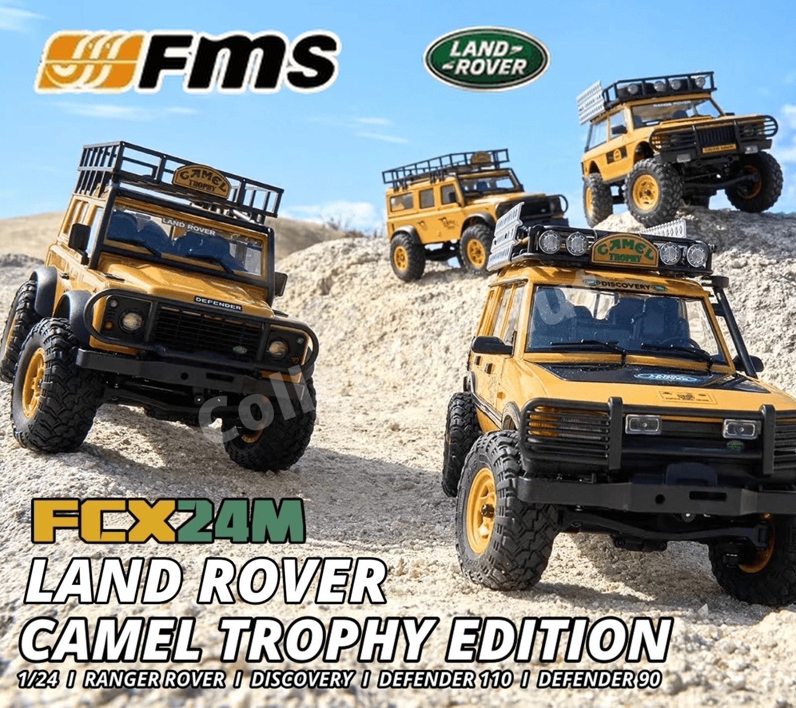 FMS FCX24M Land Rover 1:24 Rock Crawler Camel Trophy Edtion LICENSED ...